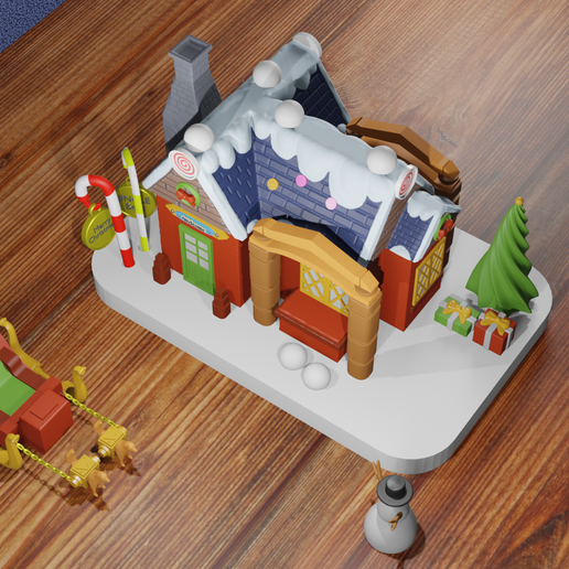 🎄 Christmas House 3D or Candy Shop Massive Pack For 3D Printing・ STL ...