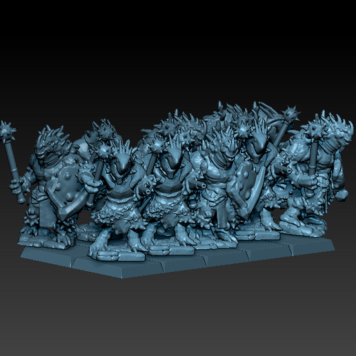 STL file Lizardmen of Sartosa 🏴‍☠️ ・3D printing template to download・Cults