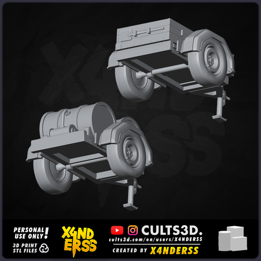 🥈 By ZEFF1E & X4NDERSS • 2nd Rear Trailer Model Kit • 48th Scale 1:48 ...