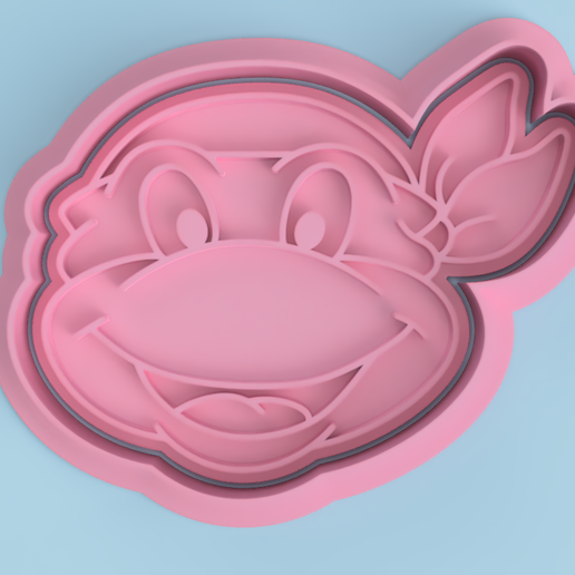🥷 Ninja Turtles cookie cutter (Ninja Turtles cookie cutter)・ STL File ...