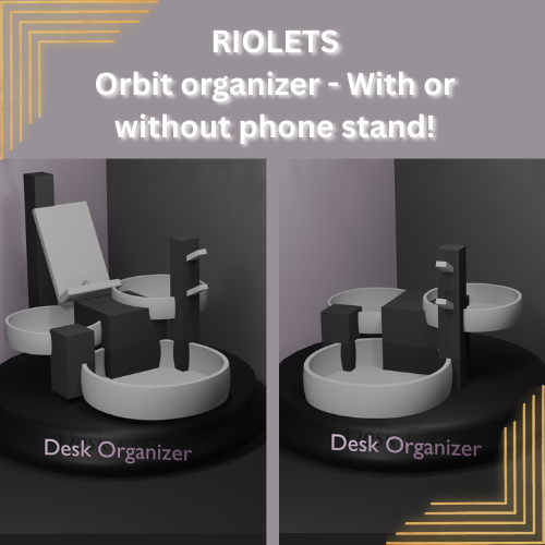 📞 Orbit organizer -- With or witout phone stand!・Free STL File for 3D printing・Cults