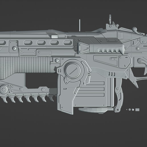 🔫 Lancer MK2 Gears of wars・ 3MF File for 3D printing・Cults