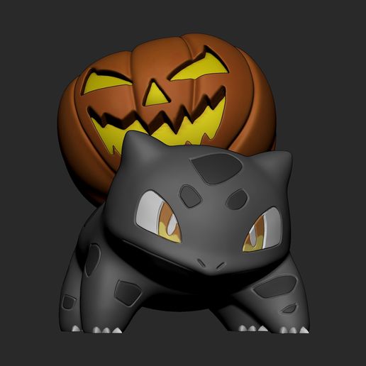 STL file Pokemon - Bulbasaur Halloween Alternative Pose 🐉 ・3D printer ...