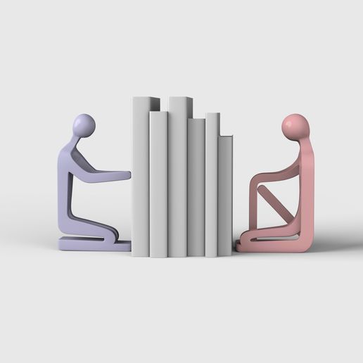 📚 3D Model STL CNC Book End・Free STL File for 3D printing・Cults