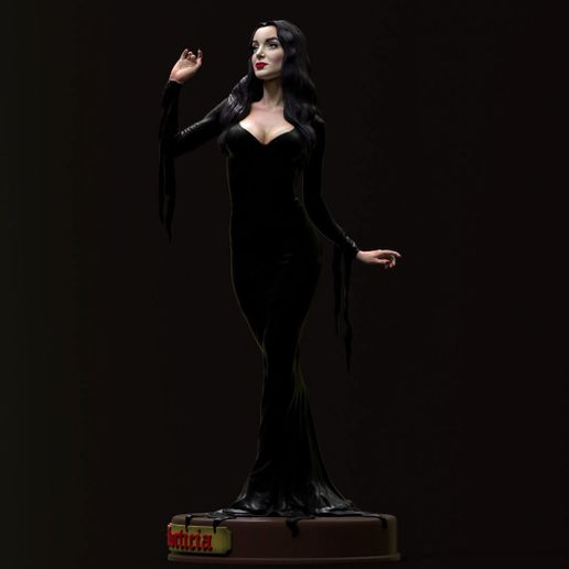 🧛 Morticia Addams・ OBJ File for 3D printing・Cults
