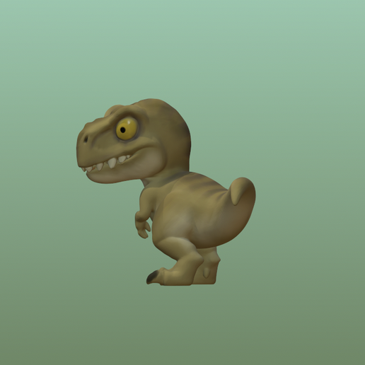 🦖 T-rex Jurassic Chibi figure・ STL File for 3D printing・Cults