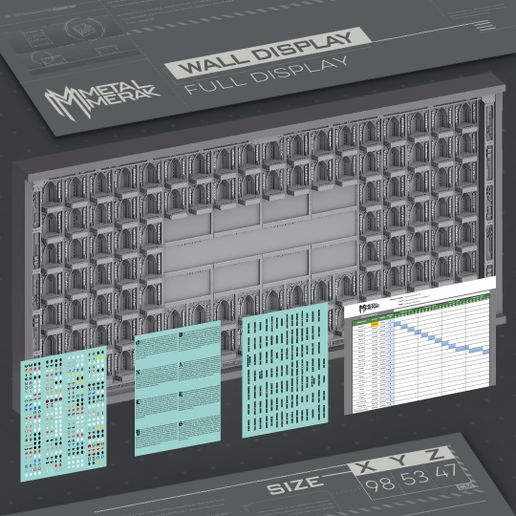 🏗 WALL MINIATURE DISPLAY - Master Bundle・ 3D File for 3D printing・Cults