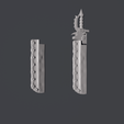 🔫 Chaos sheathed chain weapons sample・Free STL File for ・Cults