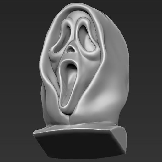 👤 Ghostface from Scream bust for full color 3D printing・ 3D File for 3D ...