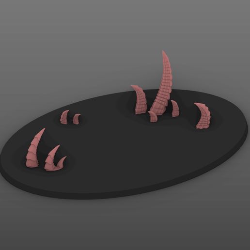 👽 Alien spikes (Type 3)・ 3D File for 3D printing・Cults
