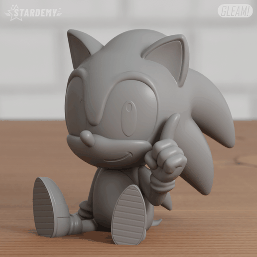 🦔 Sonic Hedgehog Chibi 2 Models・ 3D File for 3D printing・Cults