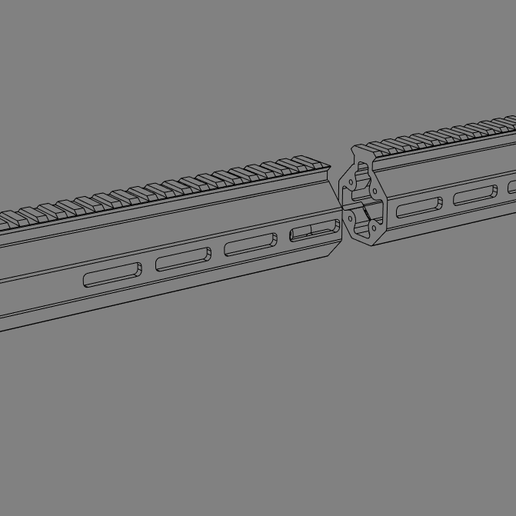 🔫 M16 AEG M-Lok compatible handguard・ STL File for ・Cults