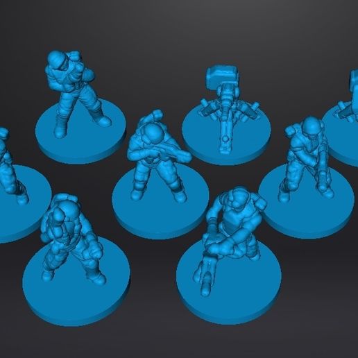🫡 6MM SCALE COLONIAL MARINES SET MINIATURE MODELS FOR SCIFI GAMES EPIC ...