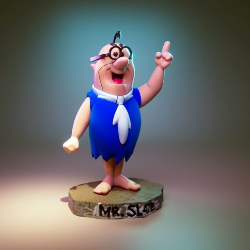 🪨 Mr Slate - The Flintstones・ 3D File for 3D printing・Cults