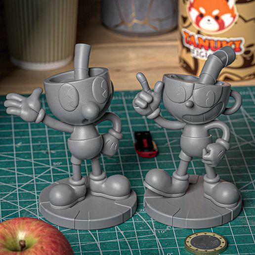 👾 Bundle - Cuphead + Mugman・ 3D File for 3D printing・Cults