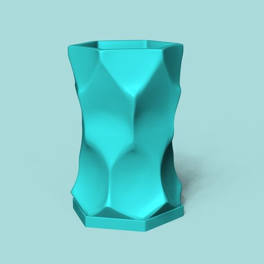 STL file Vase 13 with Plate - Simple Plant Pot - Home Decor 🏺 ・3D ...