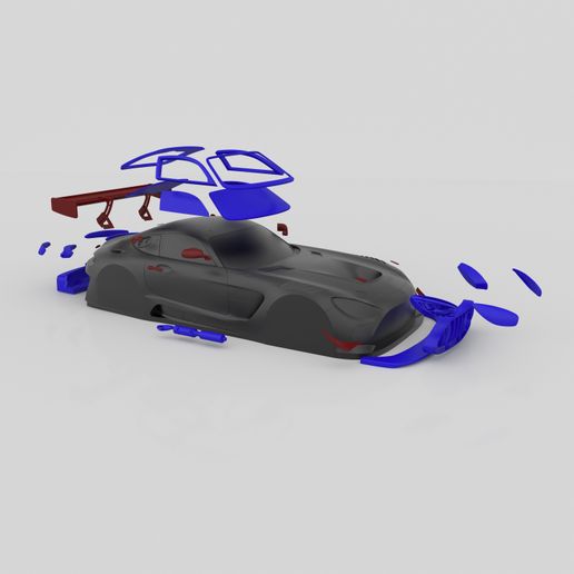 🚗 Mercedes AMG GT3 Racing - STL Files for Mold-Vacuum・ STL File for 3D ...