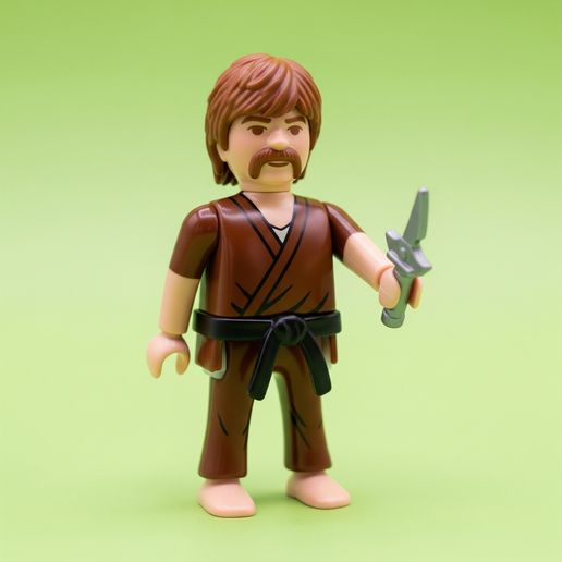 🎨 Chuck Norris PLAYMOBIL・ STL File for 3D printing・Cults