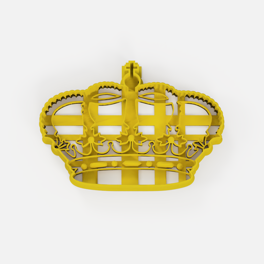 👑 Crown cookie cutter・Free STL File for ・Cults