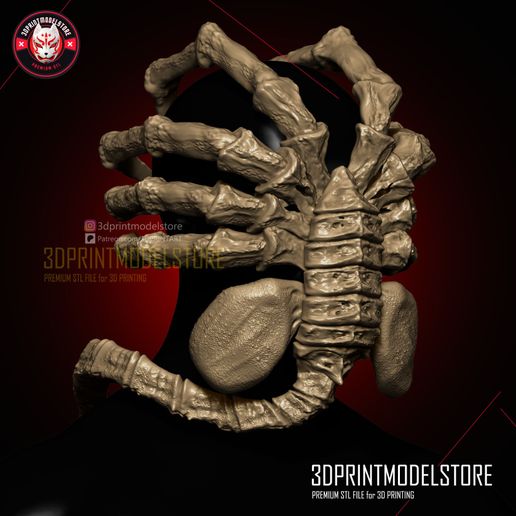 👽 Alien Romulus FaceHugger Mask - Cosplay, Halloween, Horror・ 3D File ...