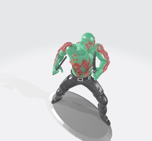 ️ Drax The destroyer action figure・ STL File for ・Cults