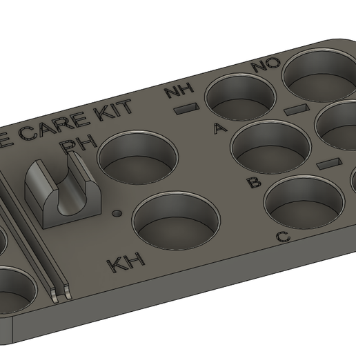 Fichier STL RED SEA MARINE CARE TEST KIT HOLDER / ORGANIZER 🪖 ・Modèle ...