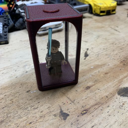 🦸 Display Case for Single LEGO Minifigure・Free STL File for 3D printing ...