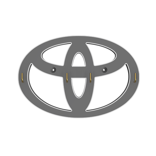 STL file Hanging key holder Toyota wall coat rack 🔑 ・3D printer model ...