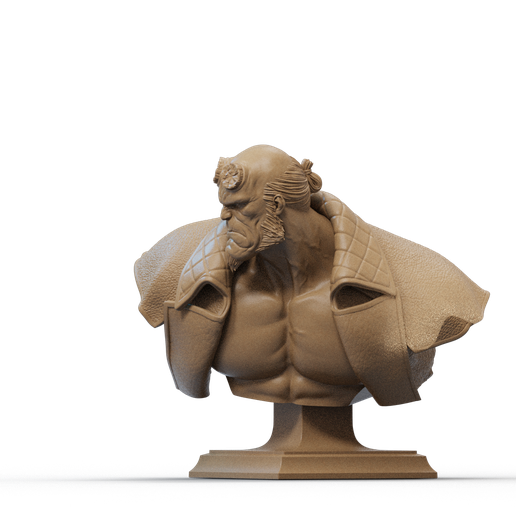 👤 Hellboy Bust 3D Print・ STL File for 3D printing・Cults