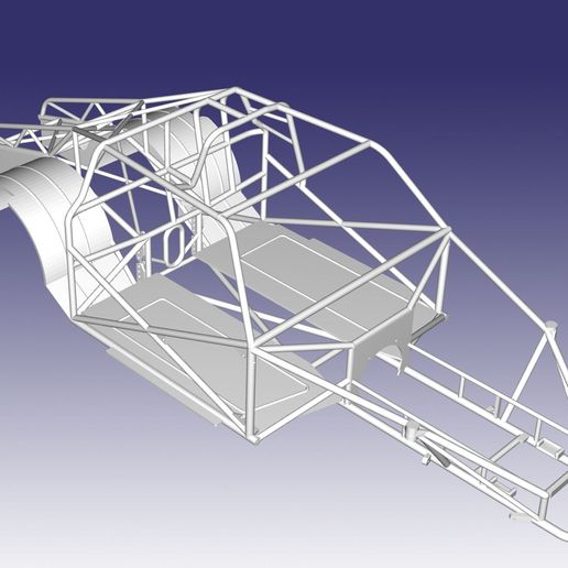 🚗 Pro Mod chassis 112" WB・ STL File for 3D printing・Cults