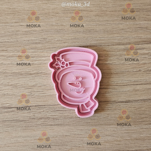 STL file snowman hombre de nieve cortador de galleta ☃️ ・3D printing ...