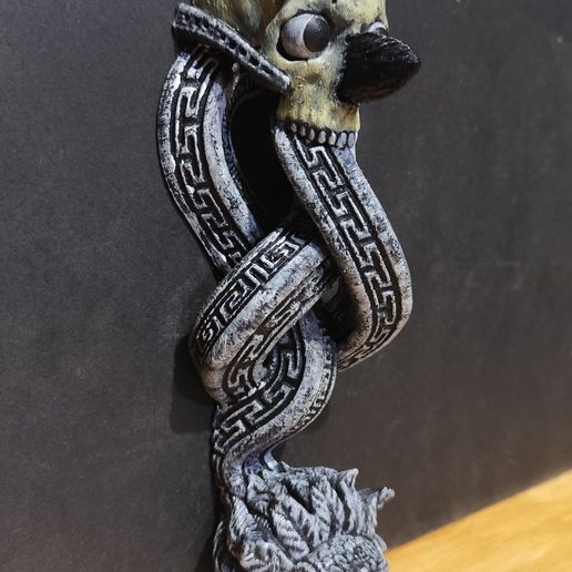 🐍 Aztec Dark Mark (wall decoration)・ STL File for 3D printing・Cults