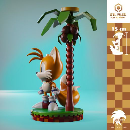👾 Tails Classic・ 3D File for 3D printing・Cults