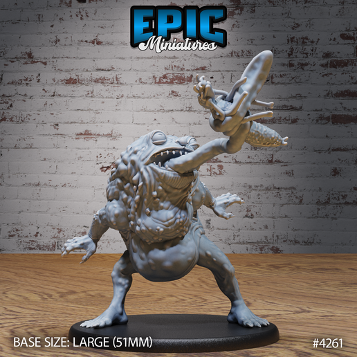 3D file Sewer Toad Catch ‧ DnD Miniature ‧ Tabletop Miniatures ‧ Gaming ...