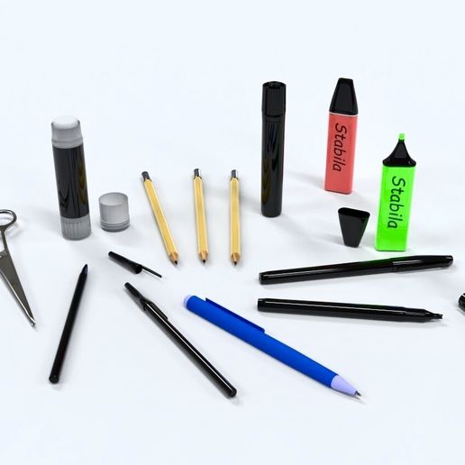 ️ Stationery 3D Model Collection by CGHawk・ 3D File for 3D printing・Cults