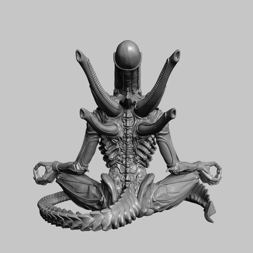 👽 alien yoga 3d print model V1.1・ STL File for 3D printing・Cults