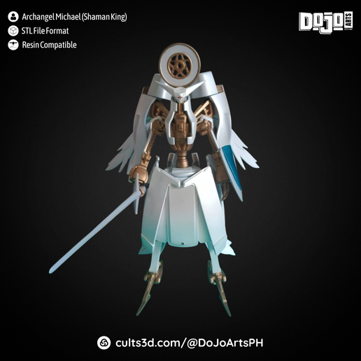 🎨 Fan Art Shaman King - Arc Angel Michael・Archivo 3D para Impresión 3D ...