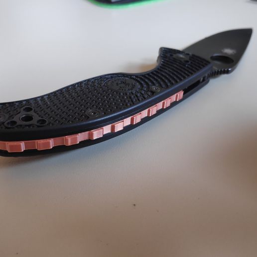 🔪 SPYDERCO TENACIOUS BACKSPACER V2 TEXTURE 1・ STL File for 3D printing ...