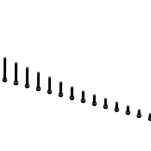 🔩 M4 Hex Allen Bolt set (ISO Metric)・ STL File for 3D printing・Cults