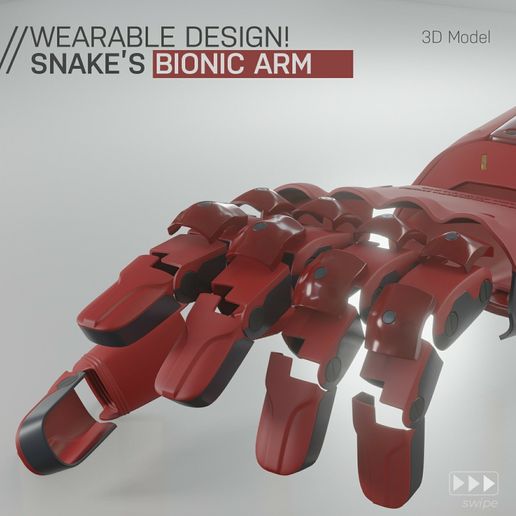 🐍 Venom Snake Bionic Arm - Metal Gear Solid V Cosplay Prop (3D Print ...
