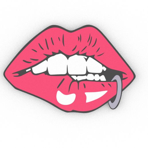 👄 lips・ STL File for 3D printing・Cults