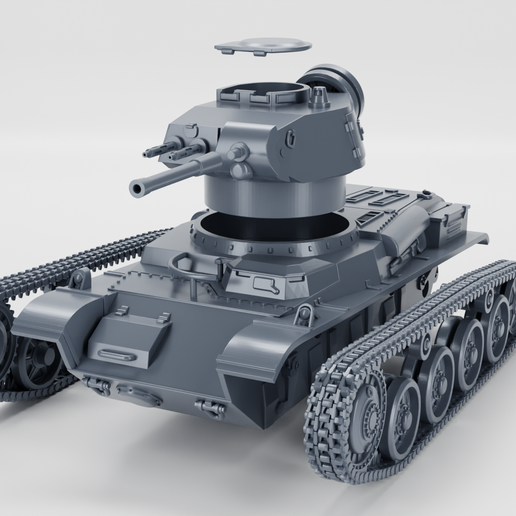 🇸🇪 Stridsvagn L-60 m/40L (L-60D, S-V) (Sweden, WW2)・ 3D File for 3D ...