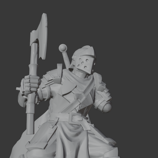 STL file One Arm Knight - Minifigure 💪 ・3D printer model to download・Cults