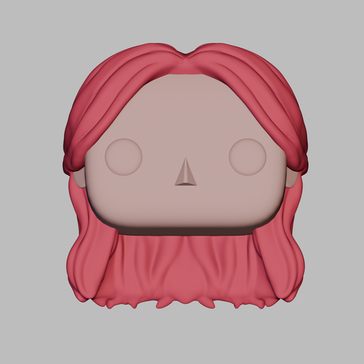 💇 Funko Pop Hair/ Female 004・ STL File for 3D printing・Cults