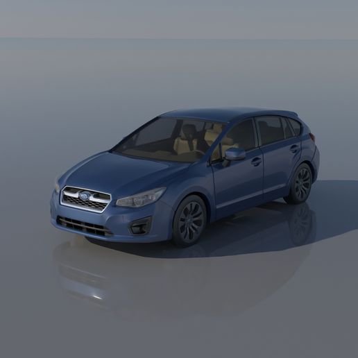 🚗 Subaru Impreza 2013 Hatchback・ 3D File for ・Cults