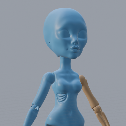 👹 Corpse Bride Doll Body - Monster High・ STL File for 3D printing・Cults