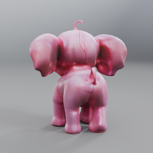 3D file pink elephant 🐘 ・Model to download and 3D print・Cults