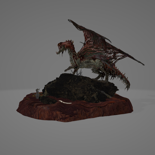👹 MONSTER HUNTER VAAL HAZAK FIGURE・ STL File for 3D printing・Cults