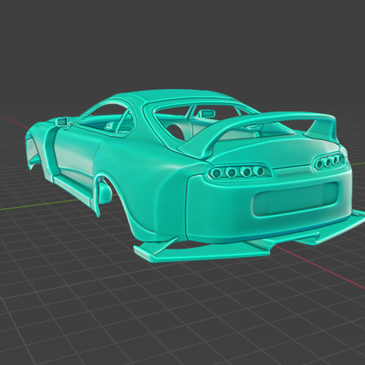 🐚 (1:18) LDRC Body Shell Supra WideBody MK4 (BigDaddy bodykit)・ 3D File ...