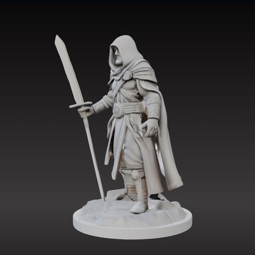 🗡️ Human Noble with Cape and Ceremonial Sword – 3D Model for RPGs ...